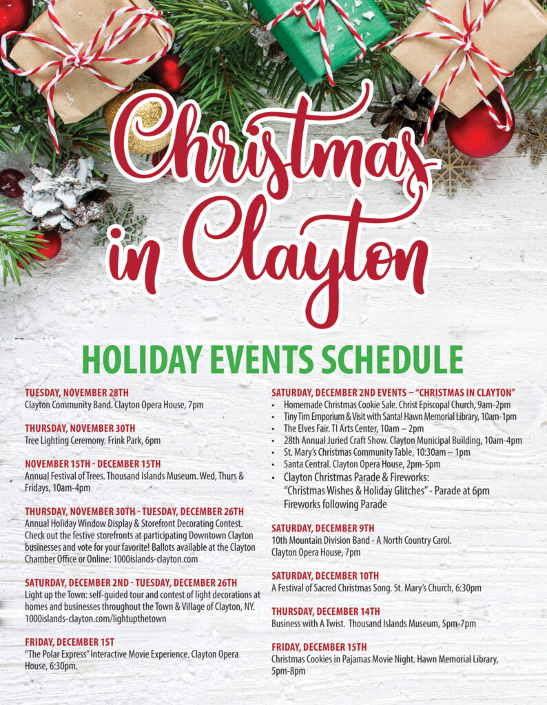 Christmas In Clayton – Thousand Islands – Visit Clayton NY in the 1000 ...
